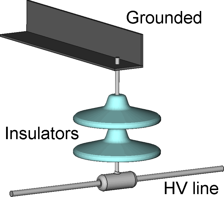 Suspension insulator --QuickField FEA Software